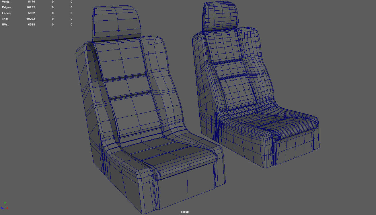 Car Seat 09 Concept - 3D Model by ViperJr3D