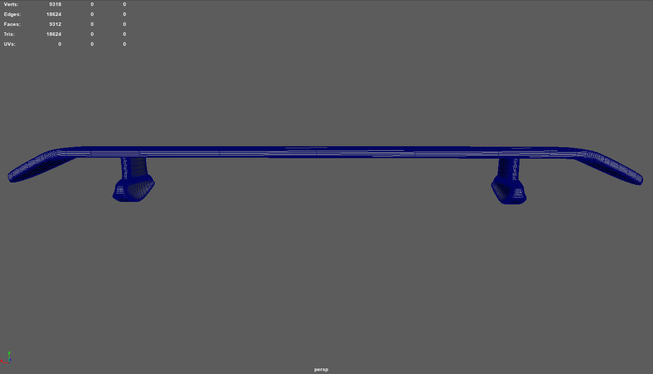 Car Spoiler 01 - 3D Model by ViperJr3D