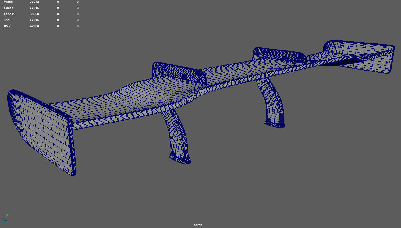 Car Spoiler 013 - 3D Model by ViperJr3D