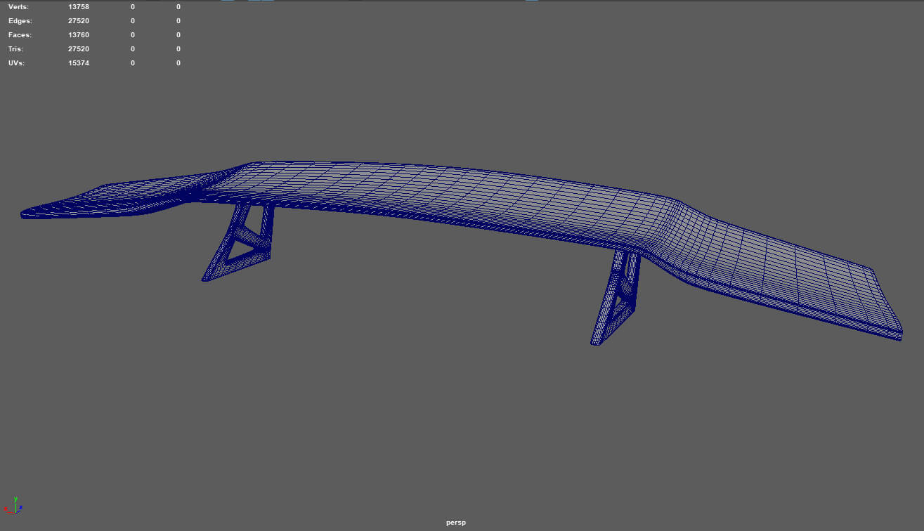 Car Spoiler 015 - 3D Model by ViperJr3D