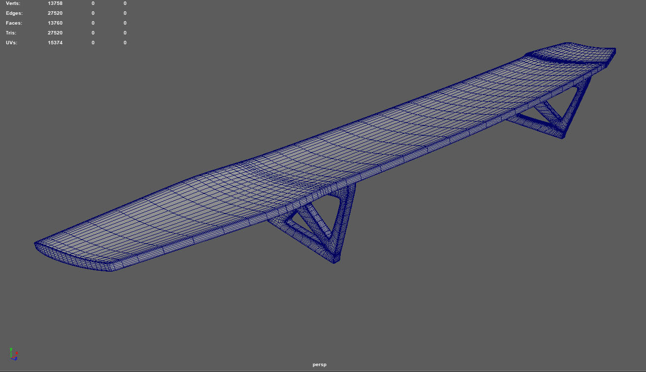 Car Spoiler 015 - 3D Model by ViperJr3D