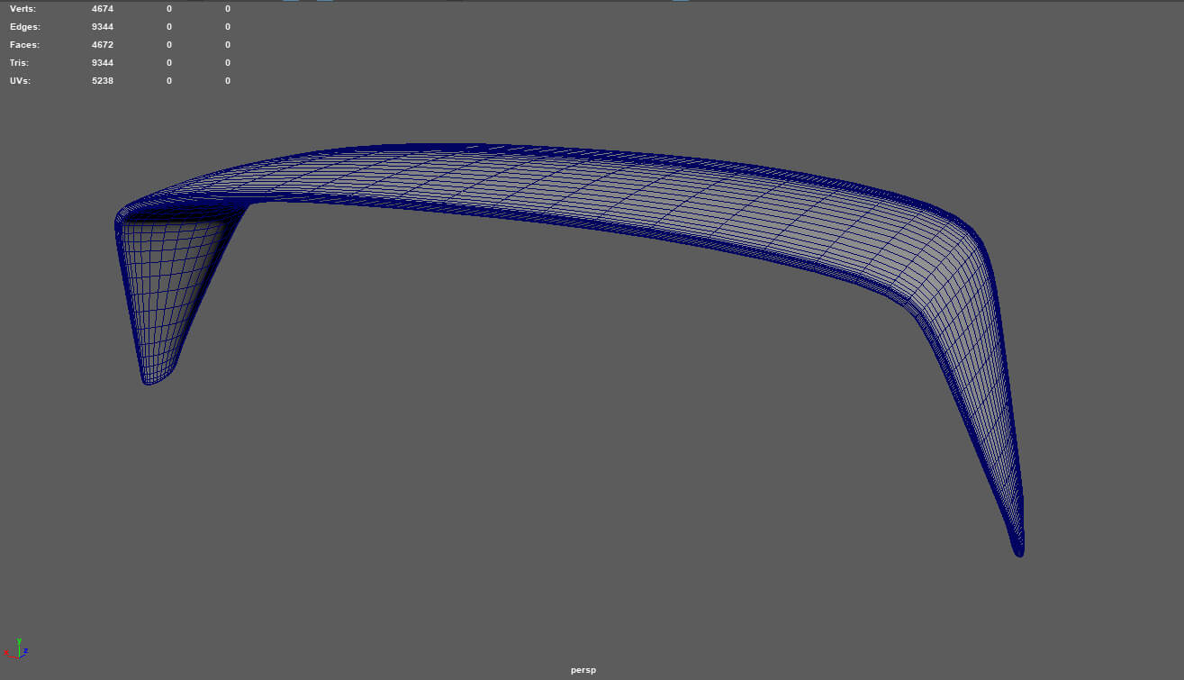 Car Spoiler 016 - 3D Print Model by ViperJr3D