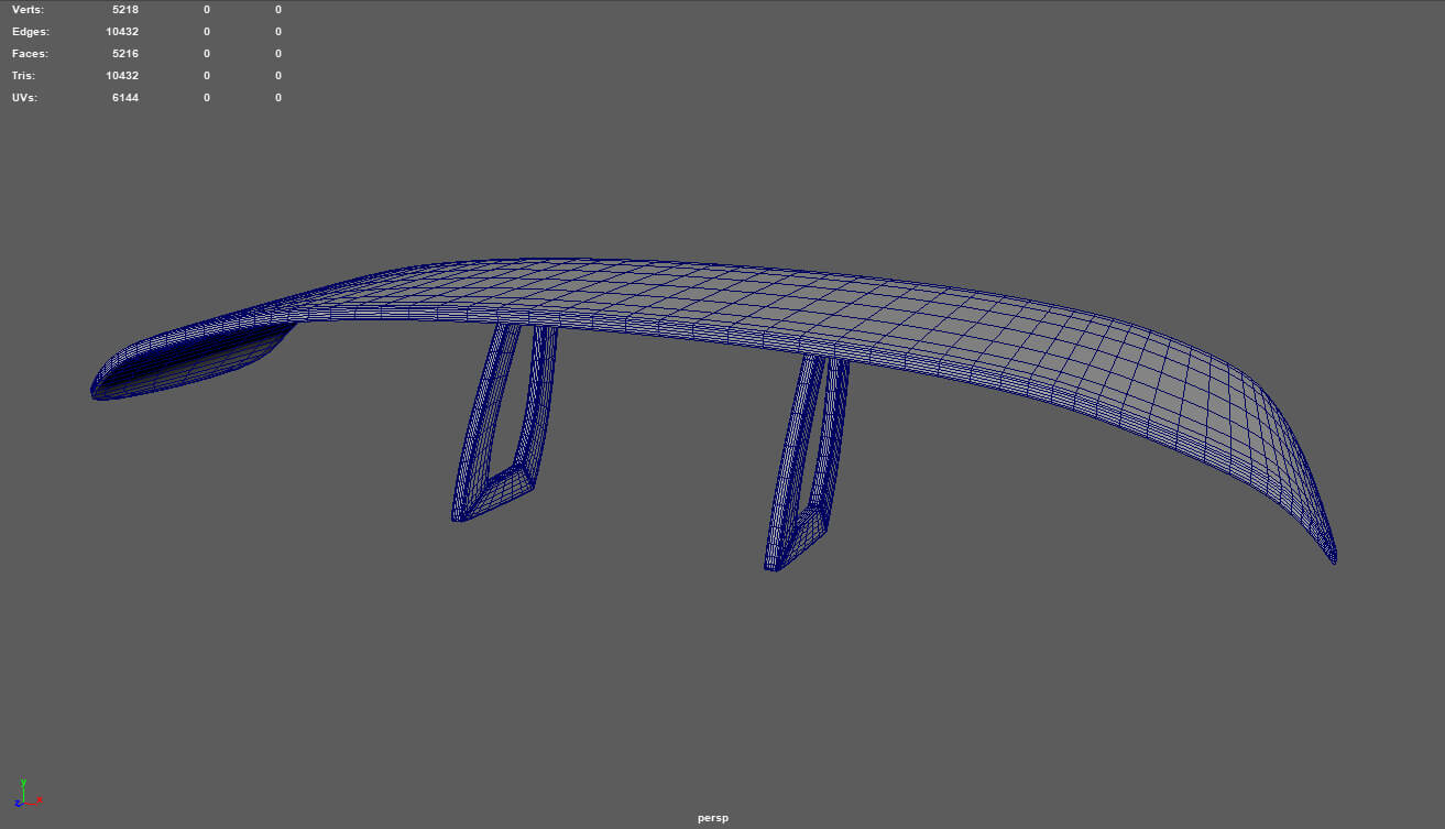 Car Spoiler 017 - 3D Model by ViperJr3D