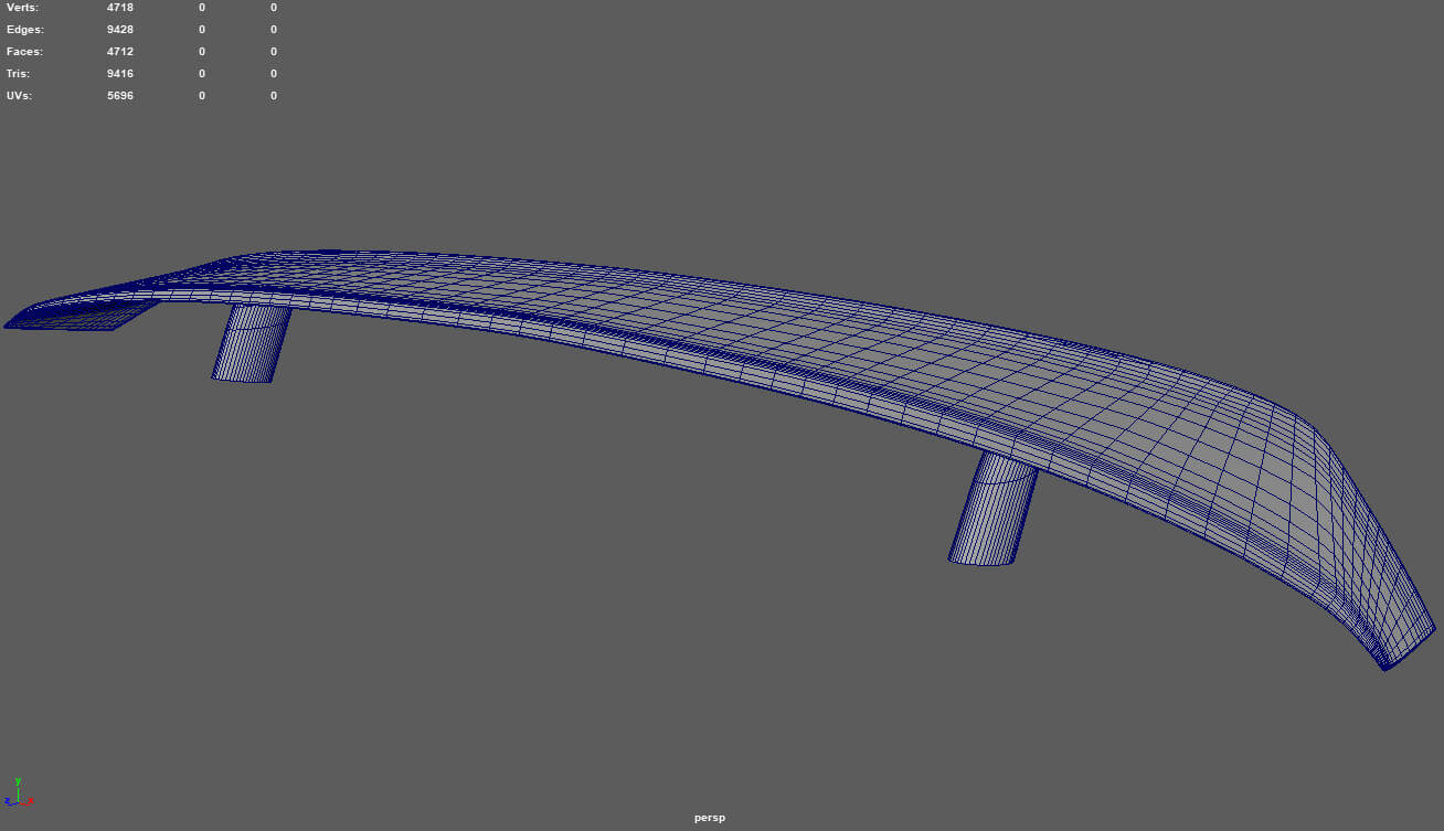 Car Spoiler 03 - 3D Model by ViperJr3D