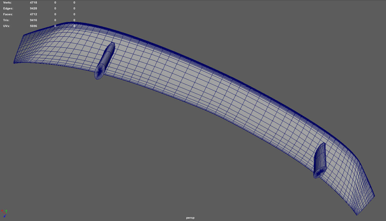 Car Spoiler 03 - 3D Model by ViperJr3D