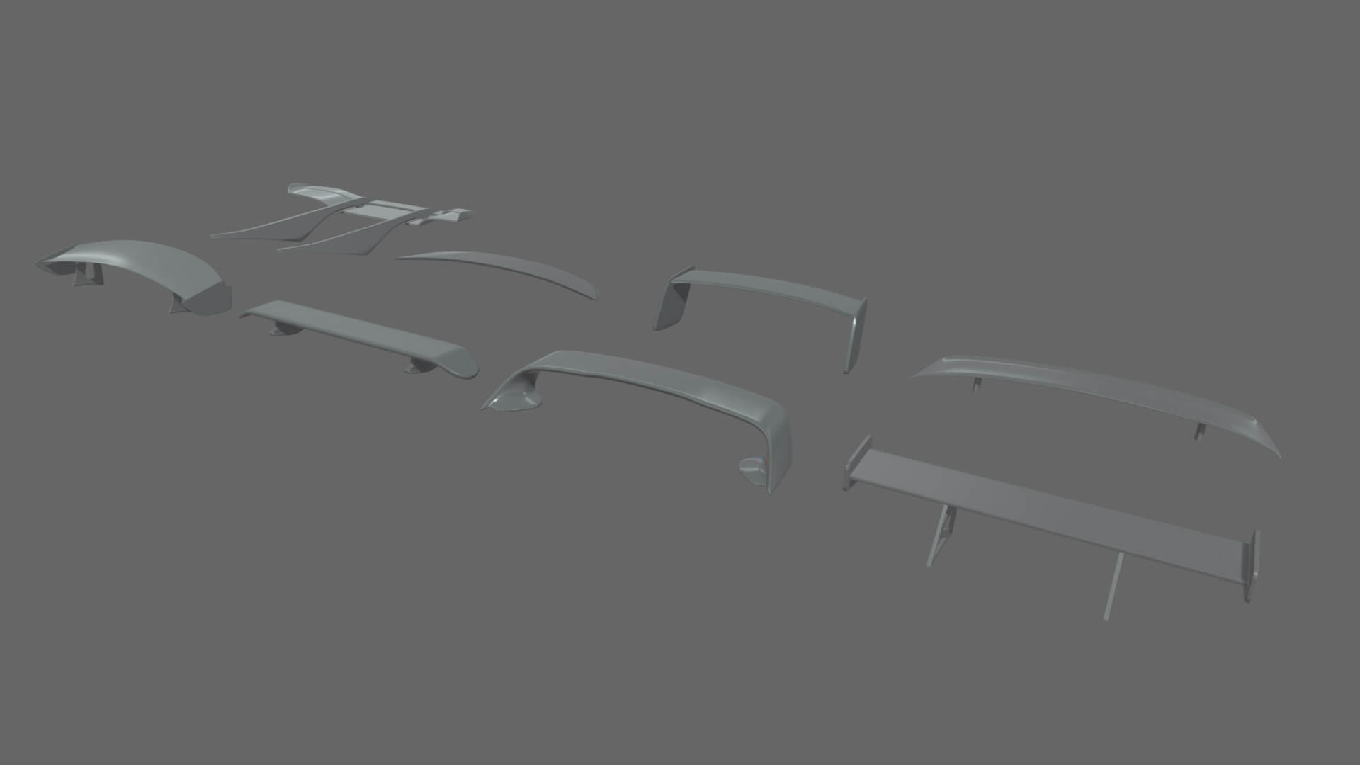 Car Spoiler Pack 01 - 3D Model by ViperJr3D