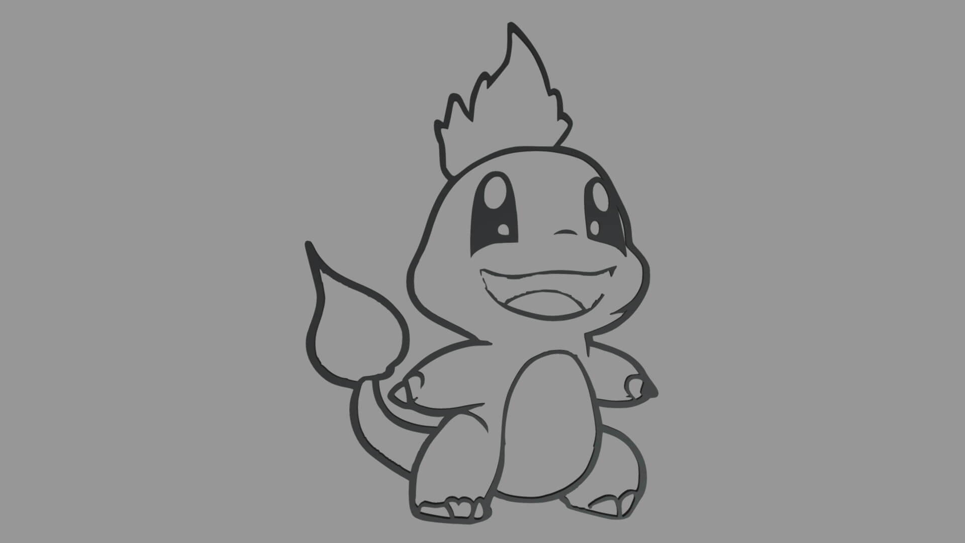 Charmander Drawing Tutorial