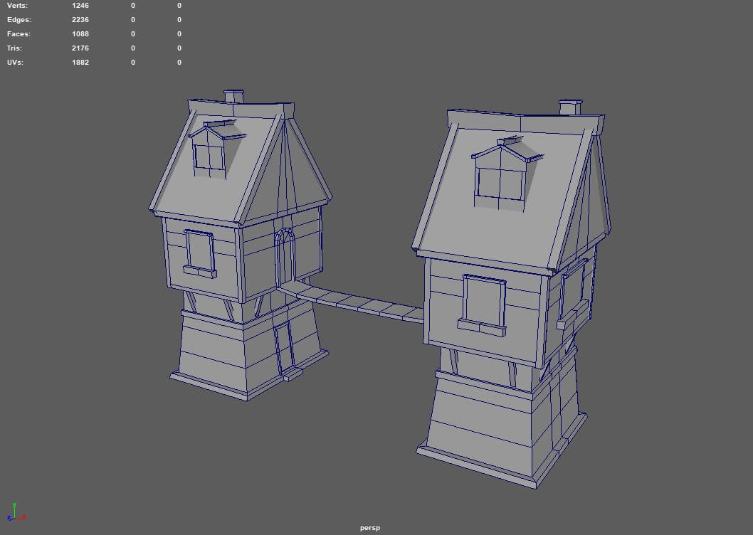 Christmas House 01 - 3D Model by ViperJr3D