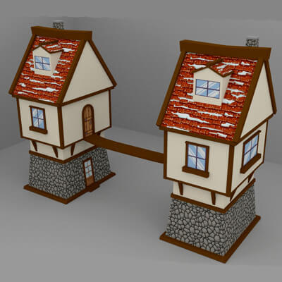Christmas House 01 - 3D Model by ViperJr3D