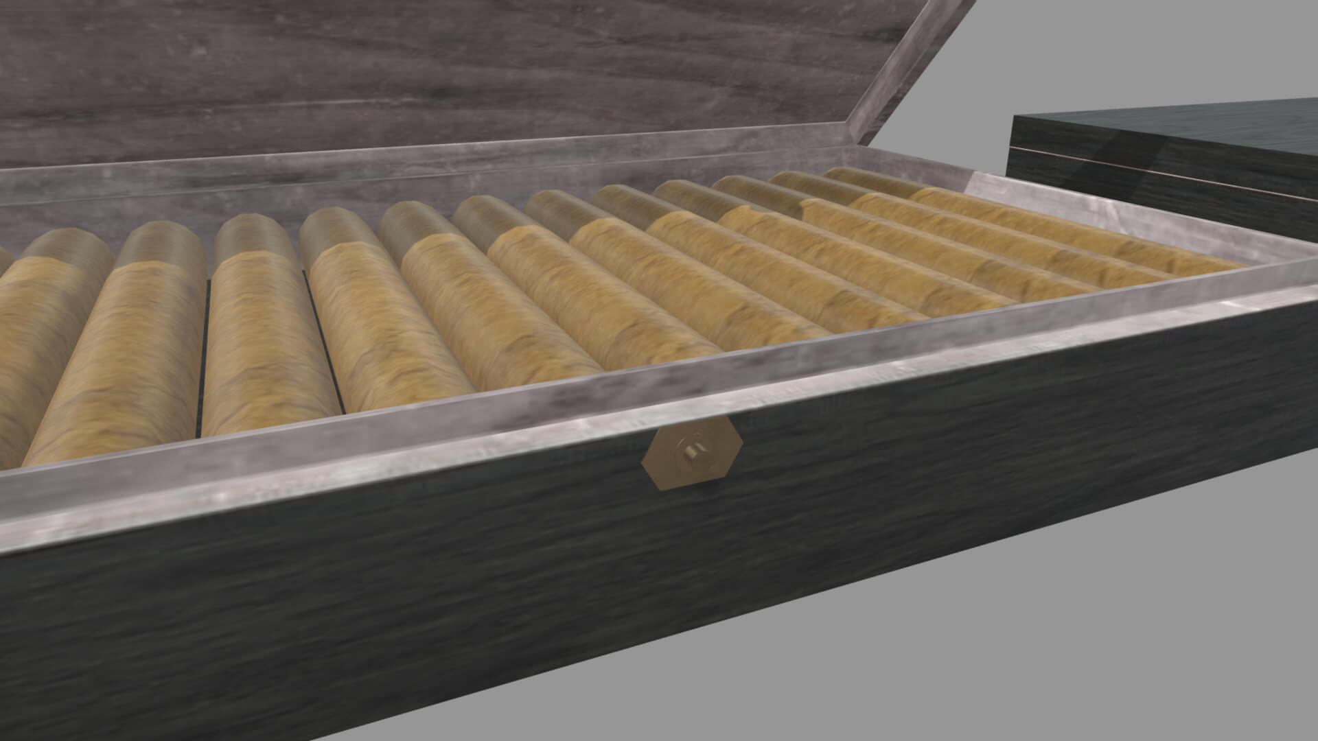 Cigar Box Opened and Closed - 3D Model by ViperJr3D