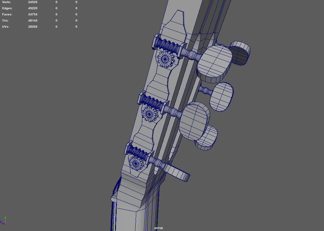 Classic Guitar - 3D Model by ViperJr3D