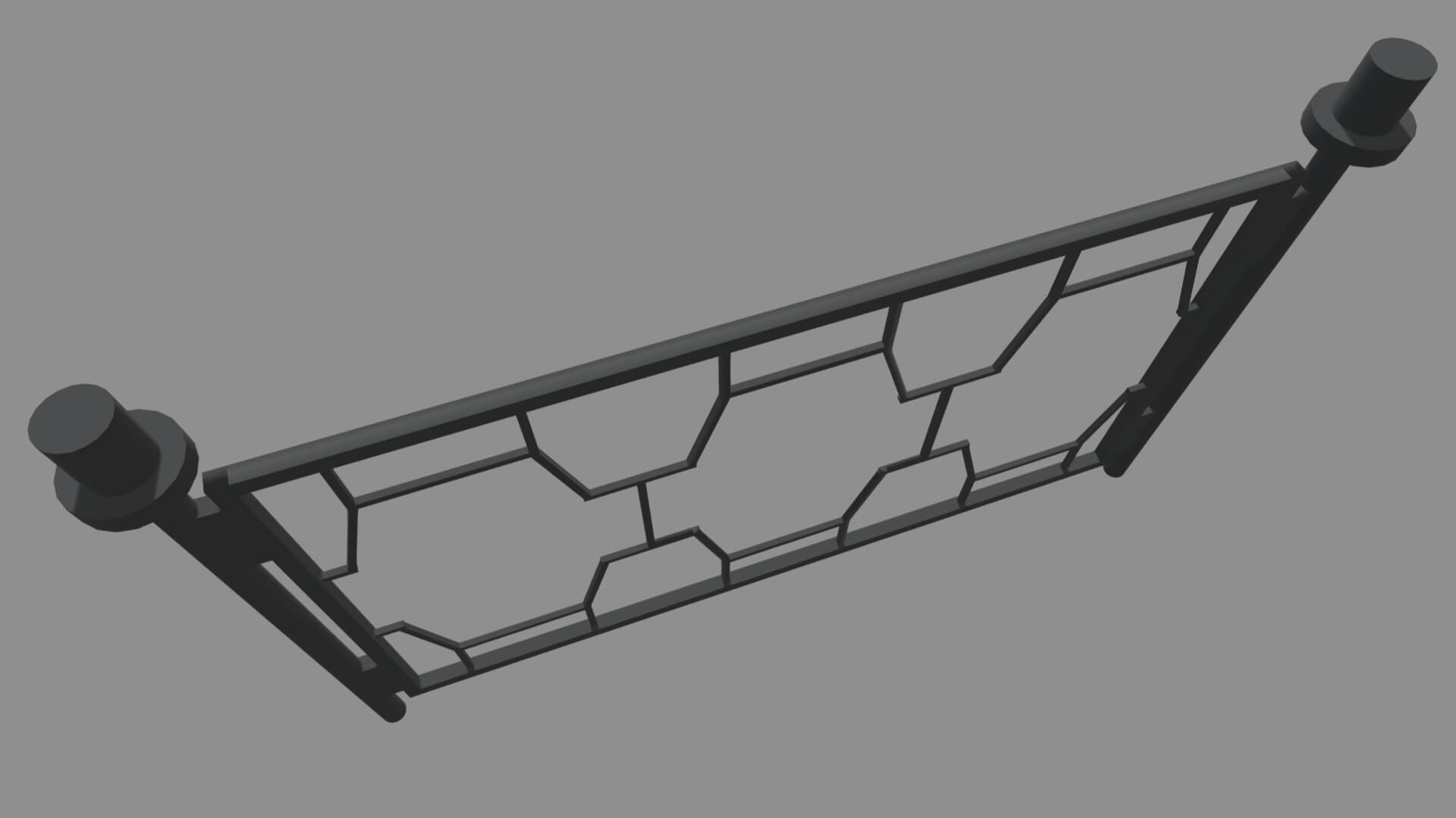 Fence 02 Street - 3D Model by ViperJr3D