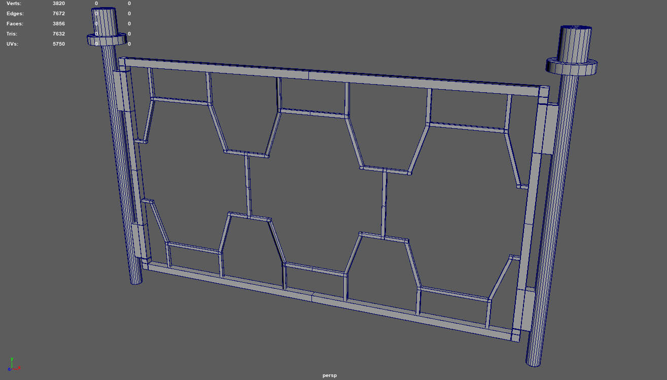Fence 02 Street - 3D Model by ViperJr3D