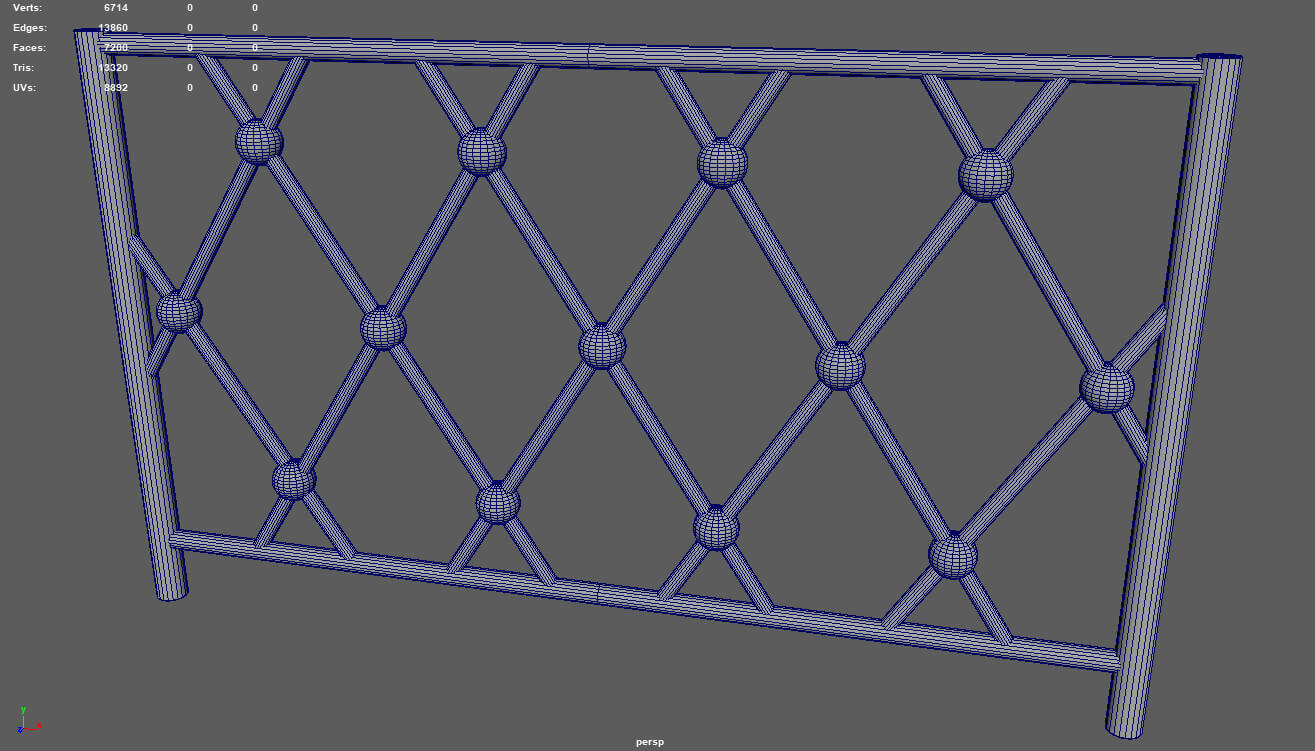 Fence 04 Street - 3D Model by ViperJr3D