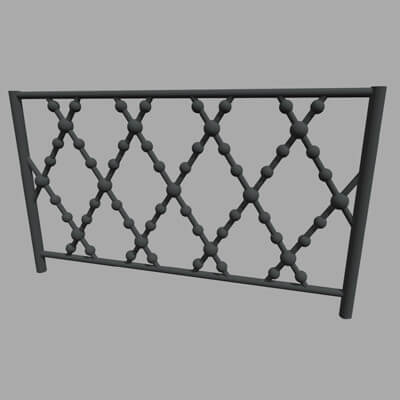 Fence 05 Street - 3D Model by ViperJr3D