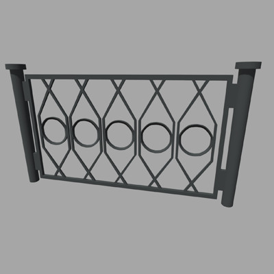 Fence 06 Street - 3D Model by ViperJr3D