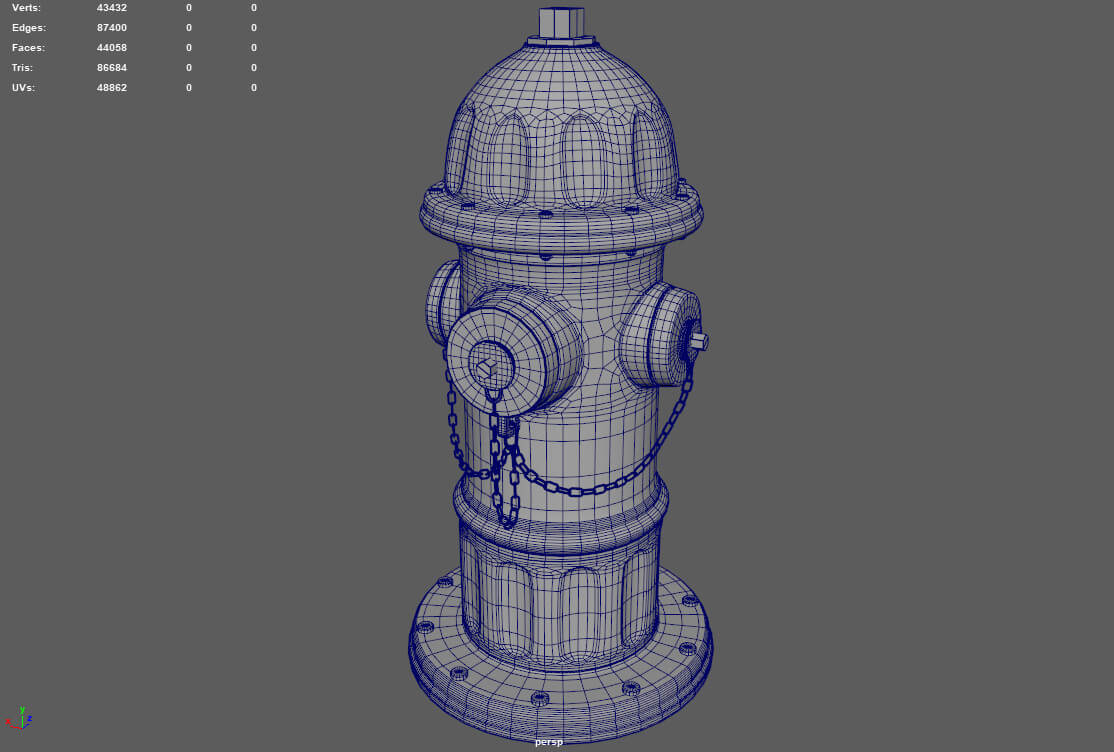 Fire Hydrant - 3D Model by ViperJr3D