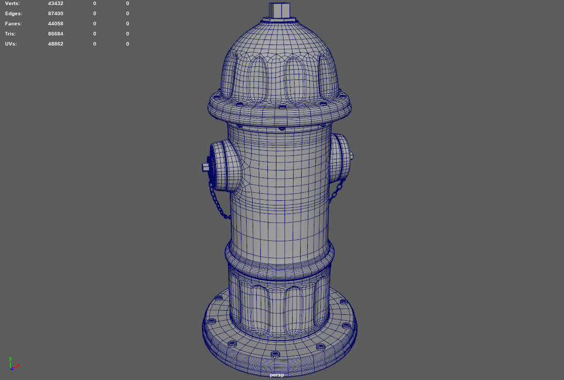 Fire Hydrant - 3D Model by ViperJr3D