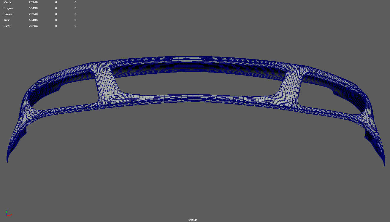 Front Bumper Mazda RX7 Custom - 3D Model by ViperJr3D