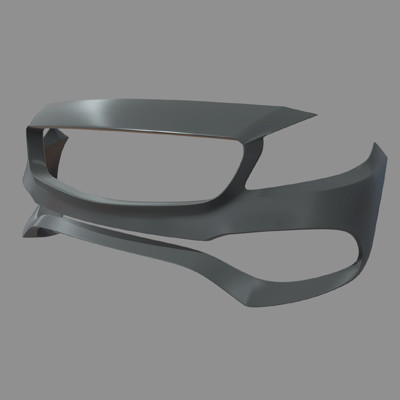 Front Bumper Mercedes Benz - 3D Model by ViperJr3D