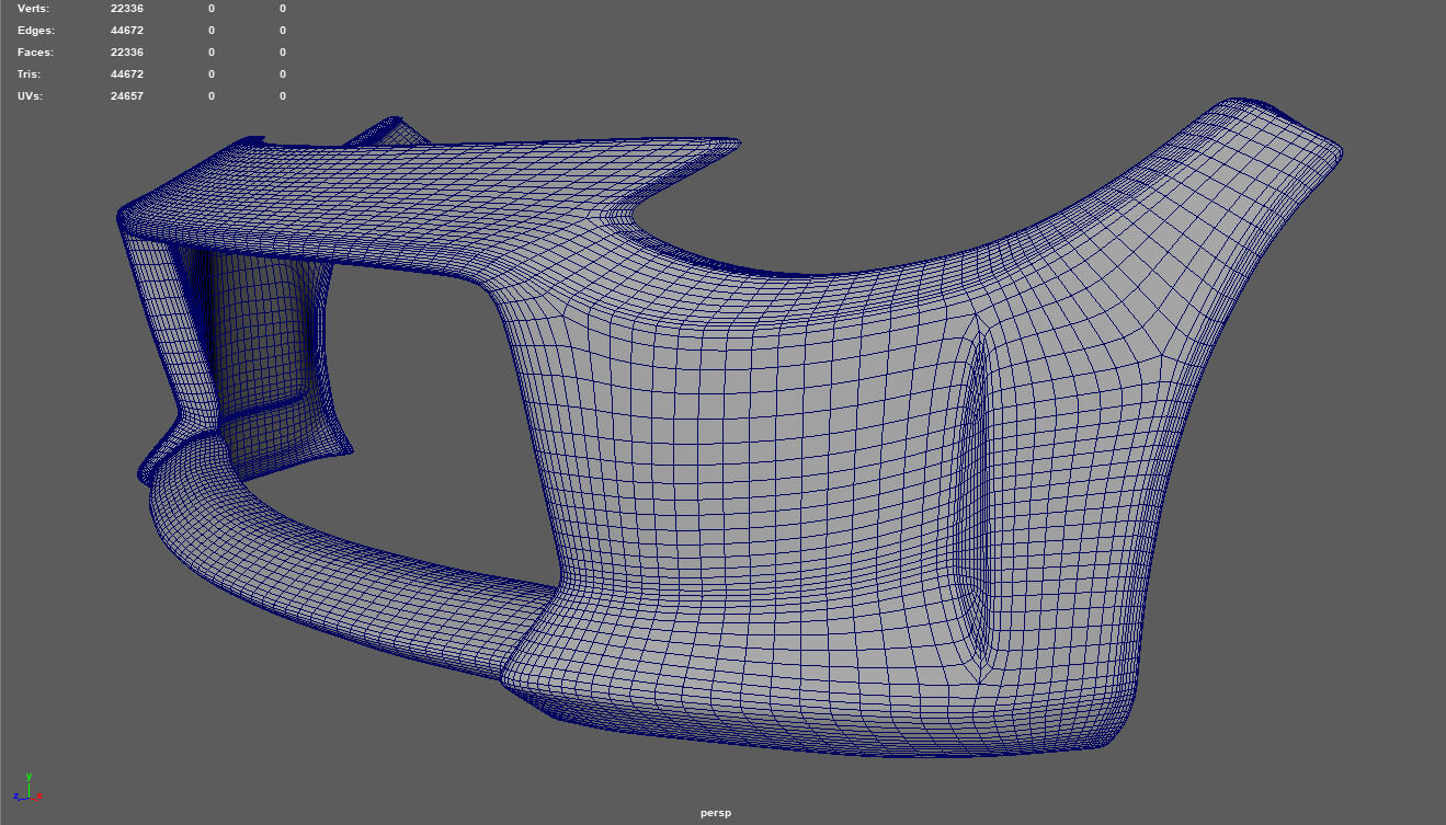 Front Bumper Nissan 400Z - 3D Model by ViperJr3D