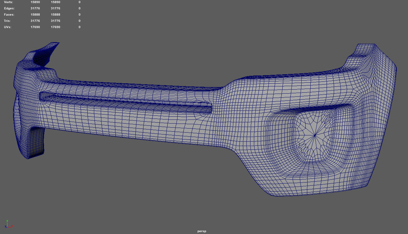 Front Bumper Range Rover Evoque - 3D Model by ViperJr3D