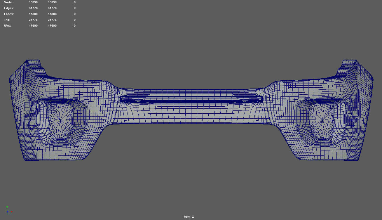 Front Bumper Range Rover Evoque - 3D Model by ViperJr3D