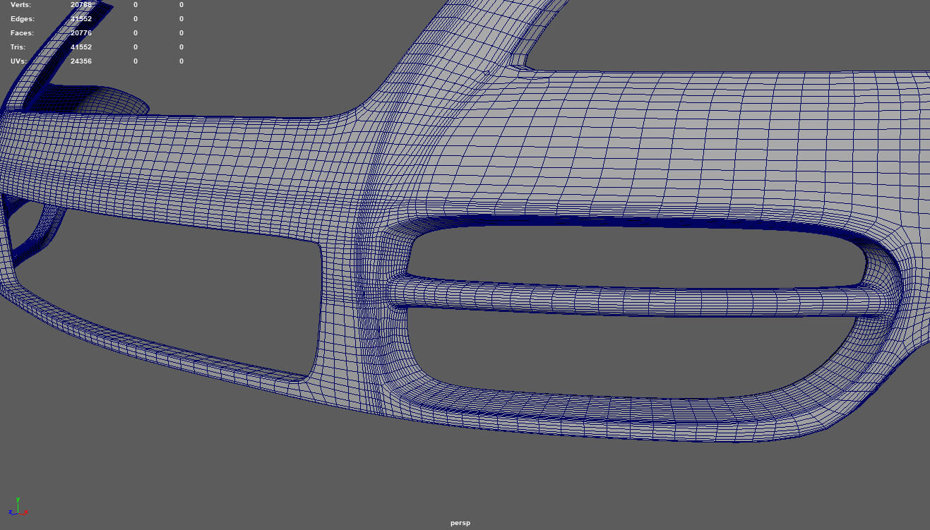 Front Bumper Volkswagen Touareg - 3D Model by ViperJr3D