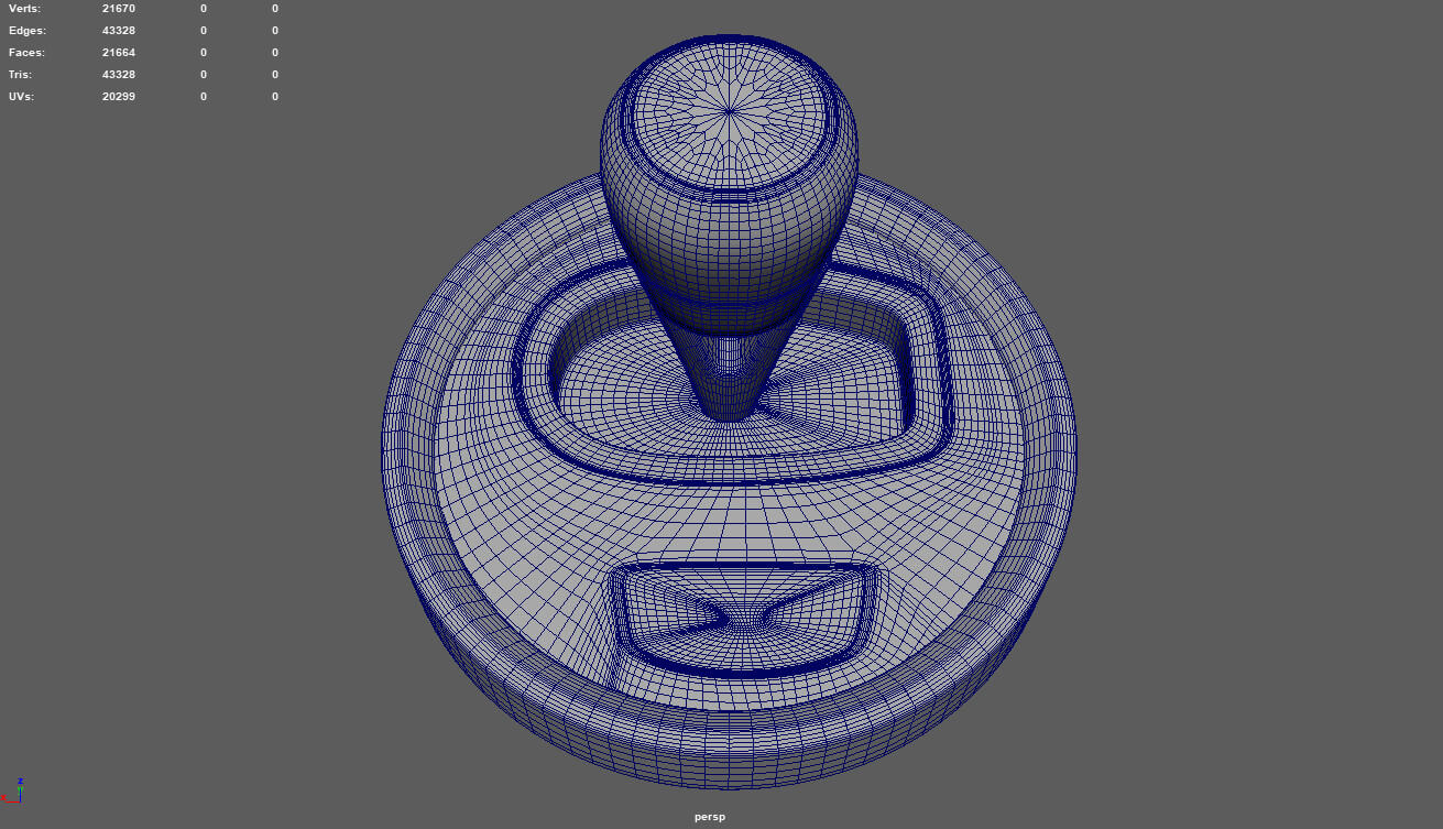 Gear Lever 01 - 3D Model by ViperJr3D