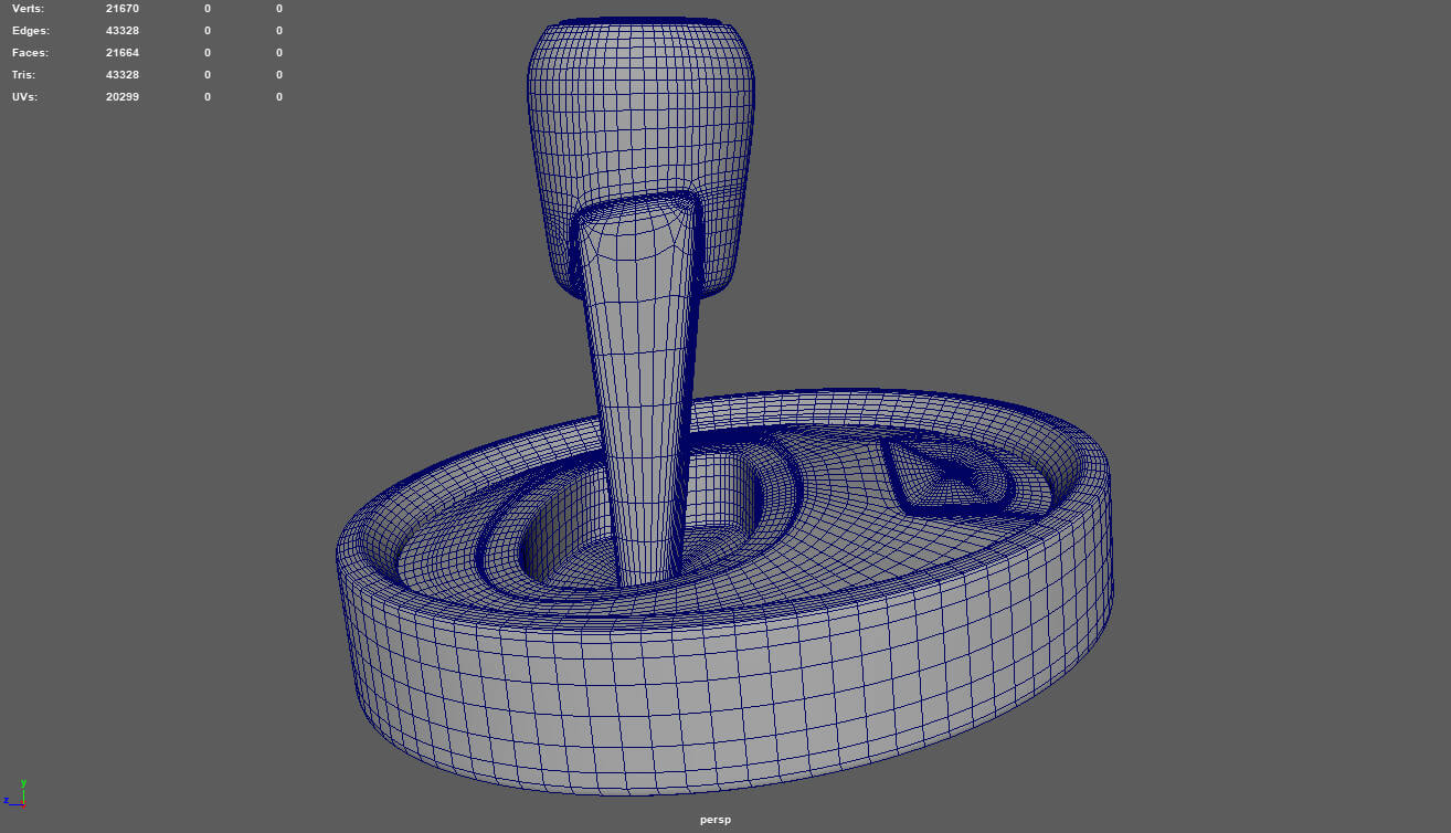 Gear Lever 01 - 3D Model by ViperJr3D