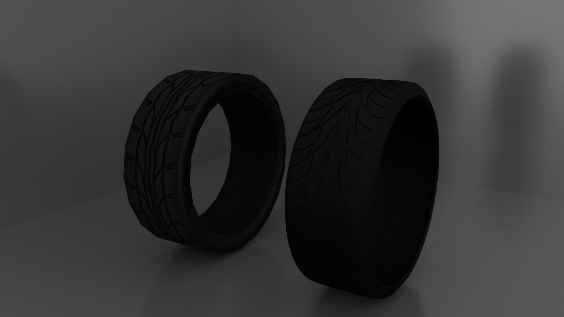 Generic Car Wheels Tire 3D Models Low and High Poly by ViperJr3D