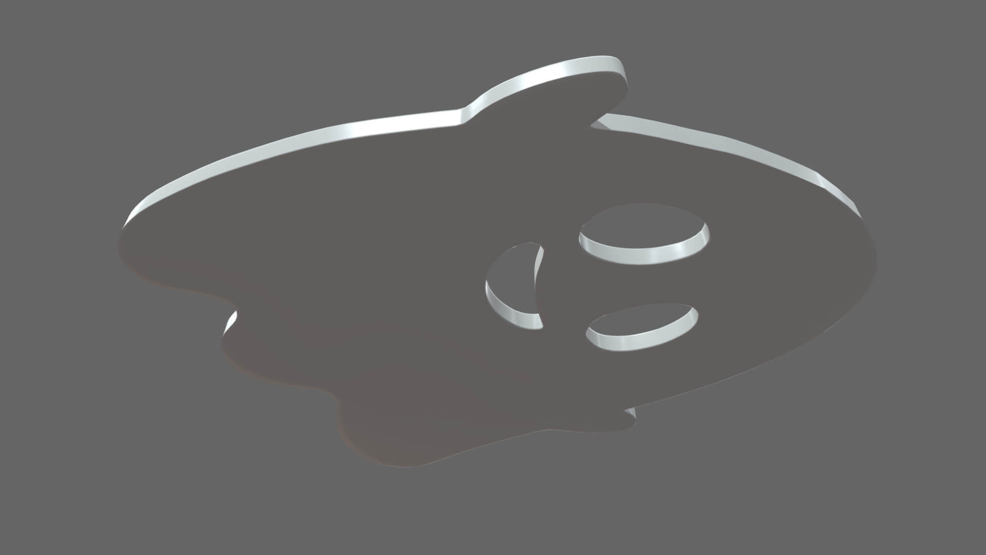 Ghost Candy Cookie - 3D Model by ViperJr3D