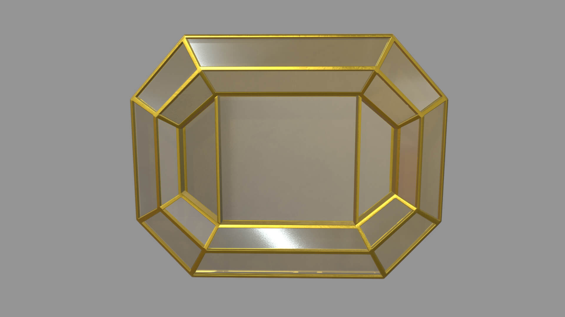 Gold Antique Mirror 01 - 3D Model by ViperJr3D