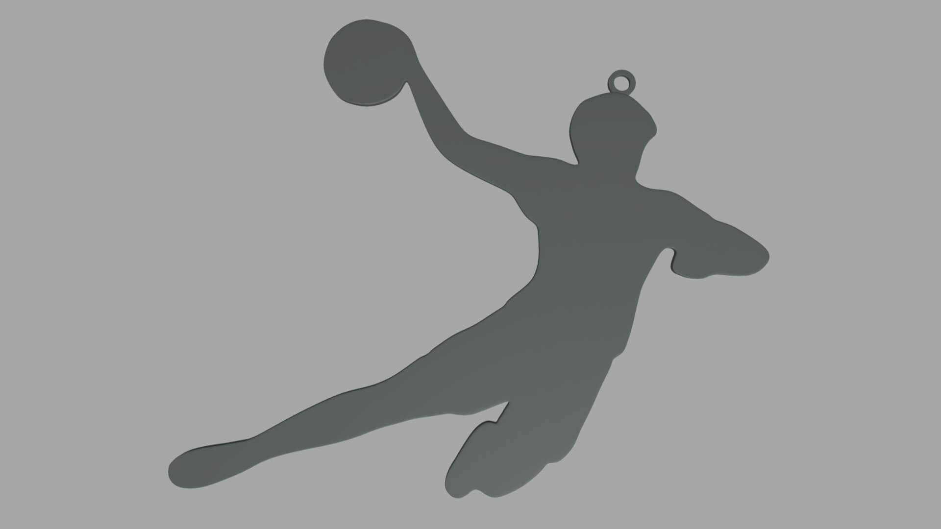 Handball Key Ring Chain 01 - 3D Model by ViperJr3D