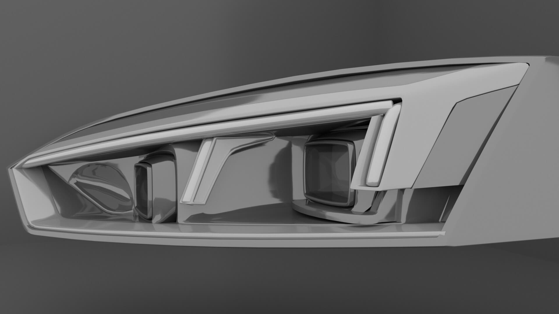 Headlights Rearlights Audi RS5 - 3D Model by ViperJr3D