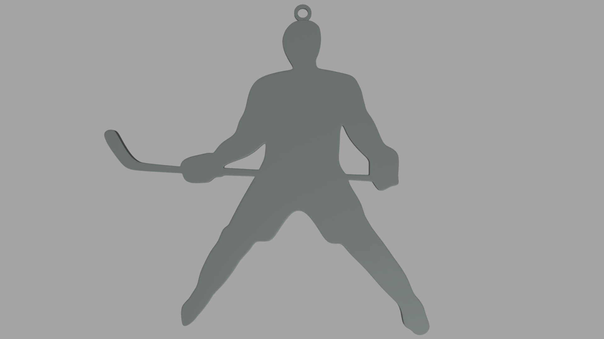 Hockey Key Ring Chain 01 - 3D Model by ViperJr3D