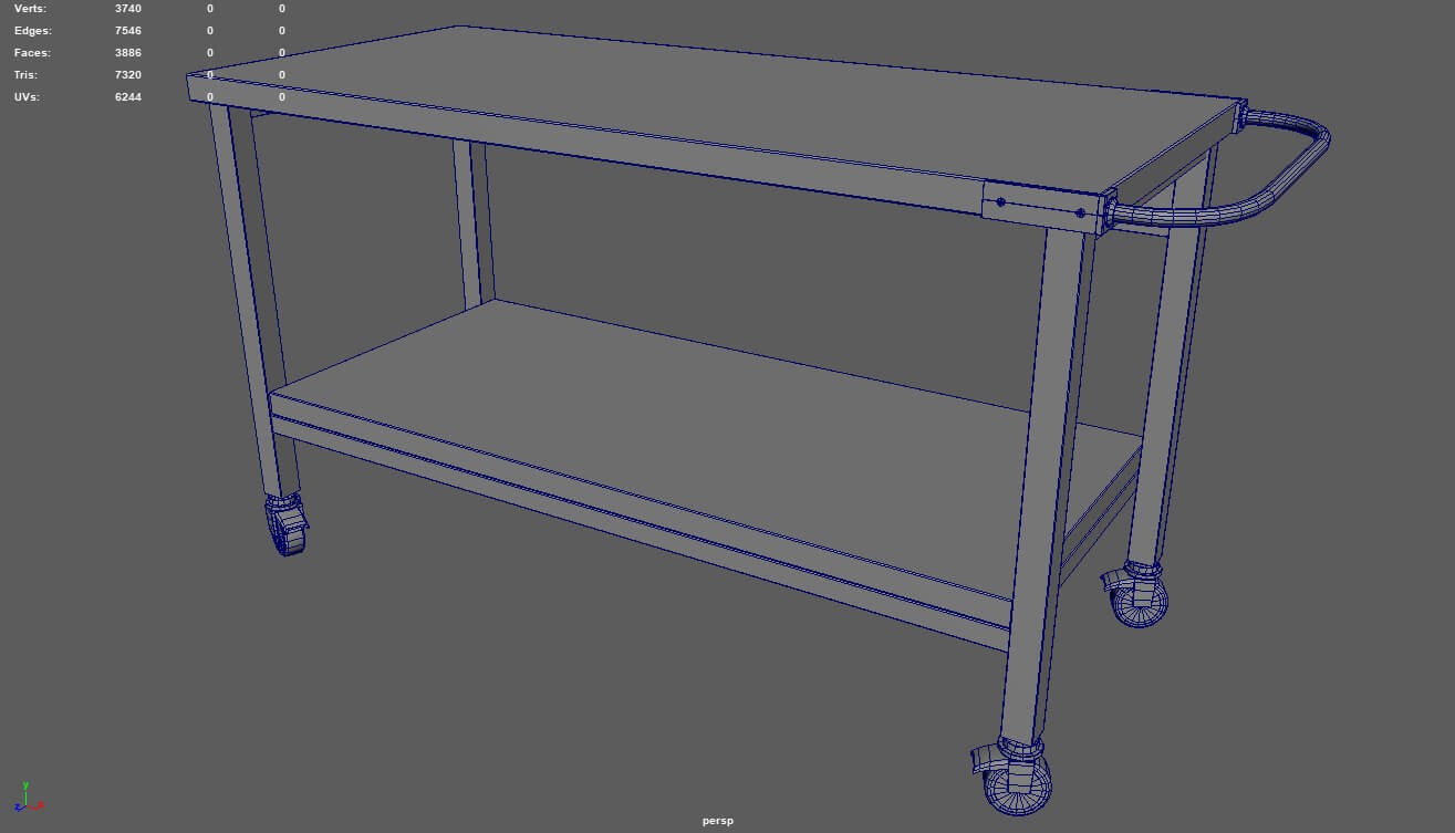 Industrial Workbench - 3D Model by ViperJr3D