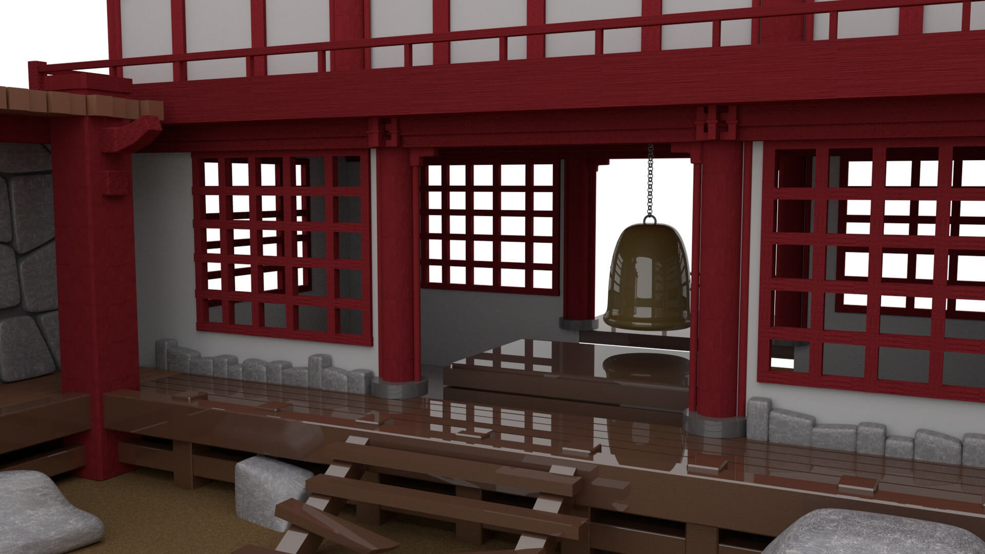 Japanese Temple Hanamura Overwatch - 3D Model by ViperJr3D