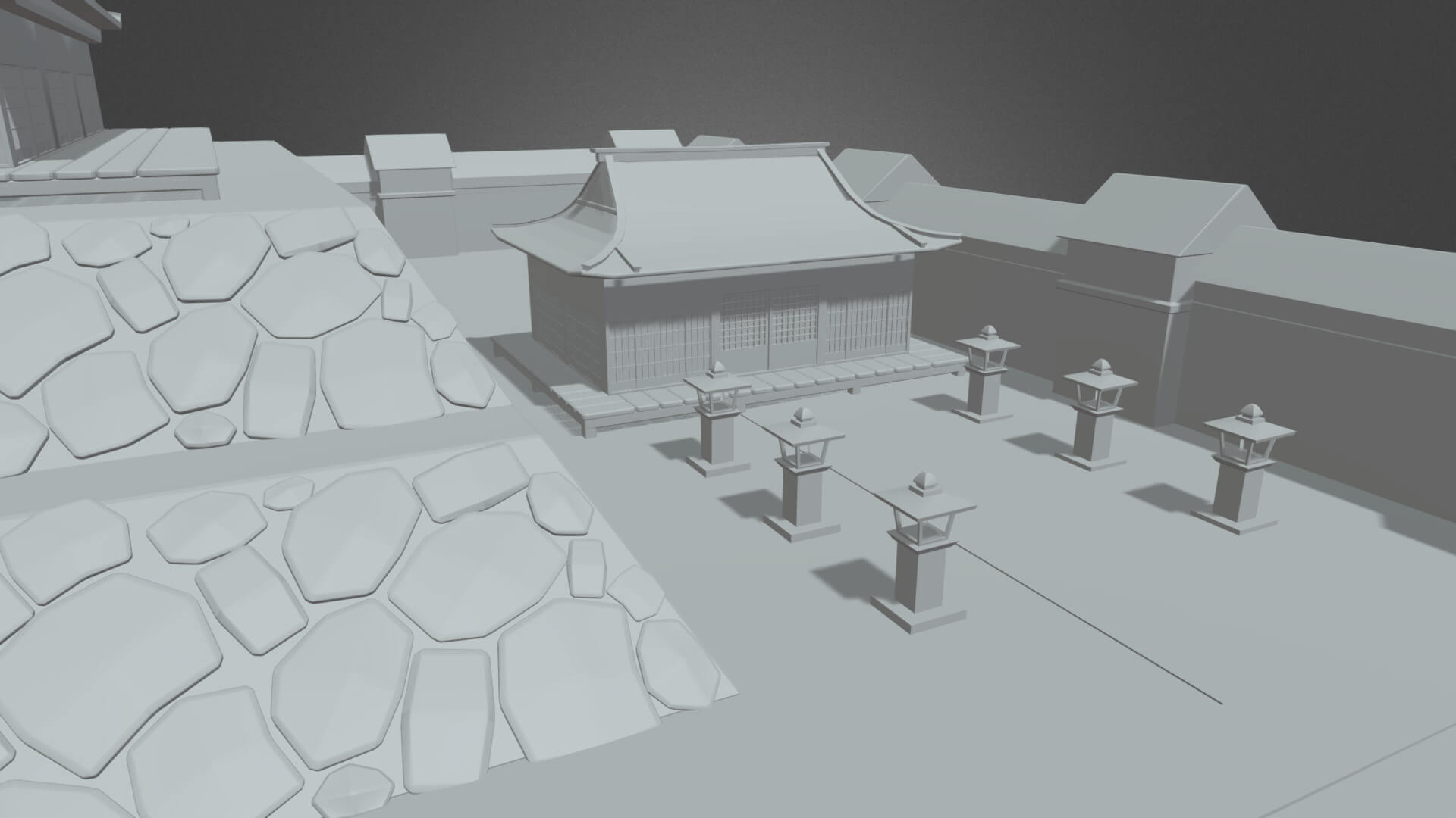 Japanese Temple Scene - 3D Model by ViperJr3D