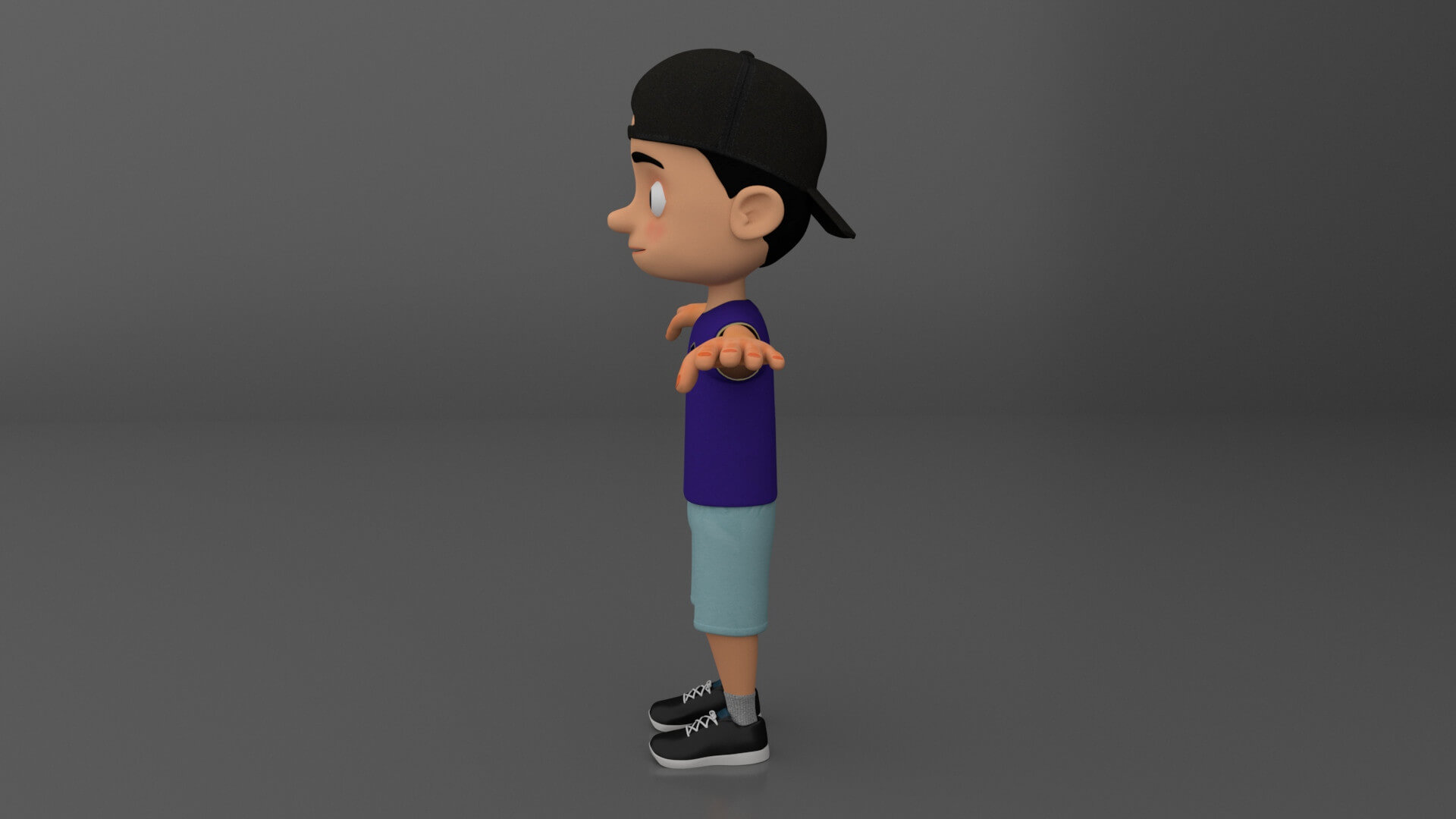 Kid Cartoon Rigged - 3D Model by ViperJr3D