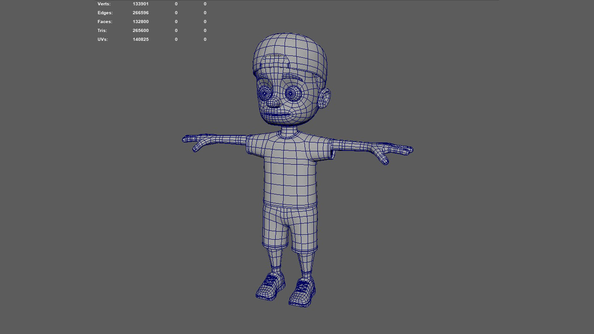 Kid Cartoon Rigged - 3D Model by ViperJr3D