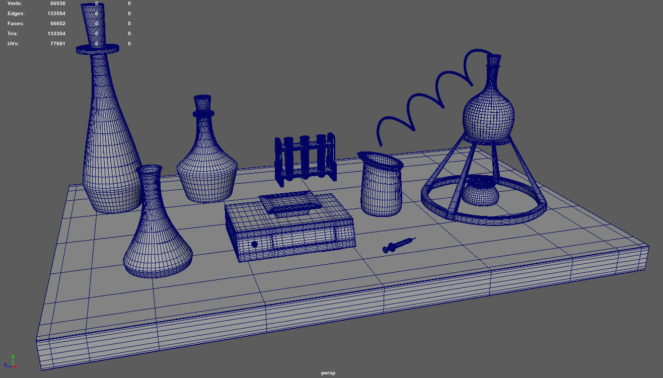 Laboratory Table - 3D Model by ViperJr3D