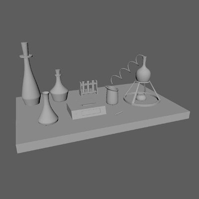 Laboratory Table - 3D Model by ViperJr3D
