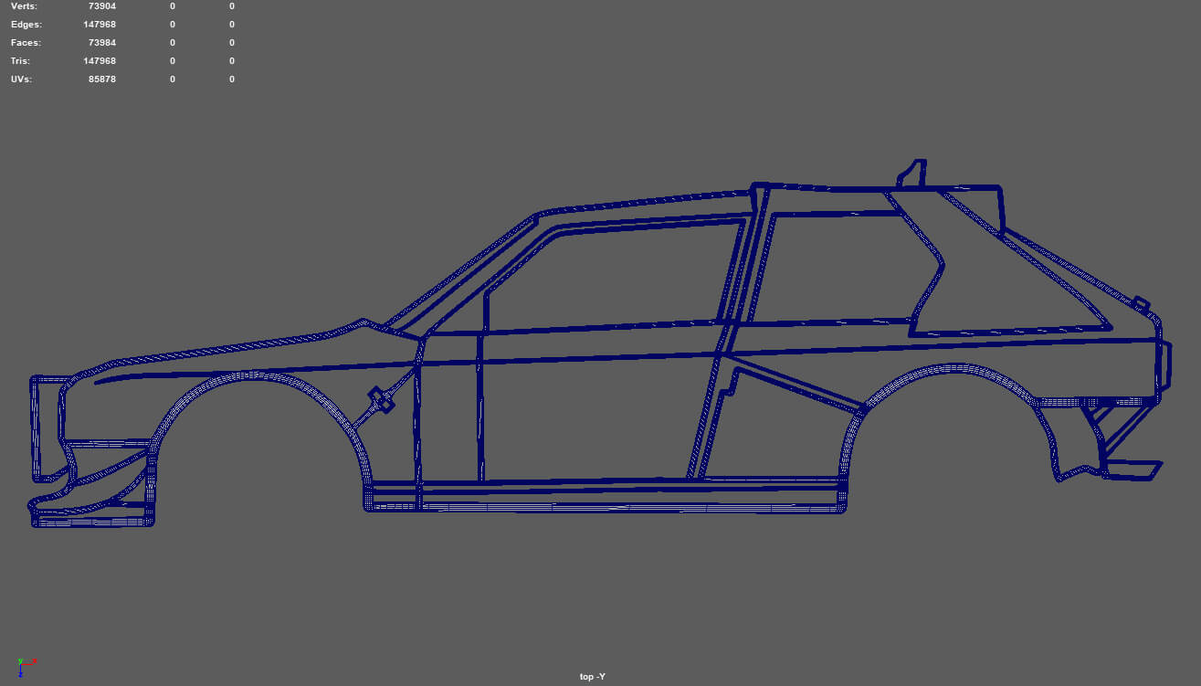 Lancia Delta S4 Wall Silhouette - 3D Print Model by ViperJr3D