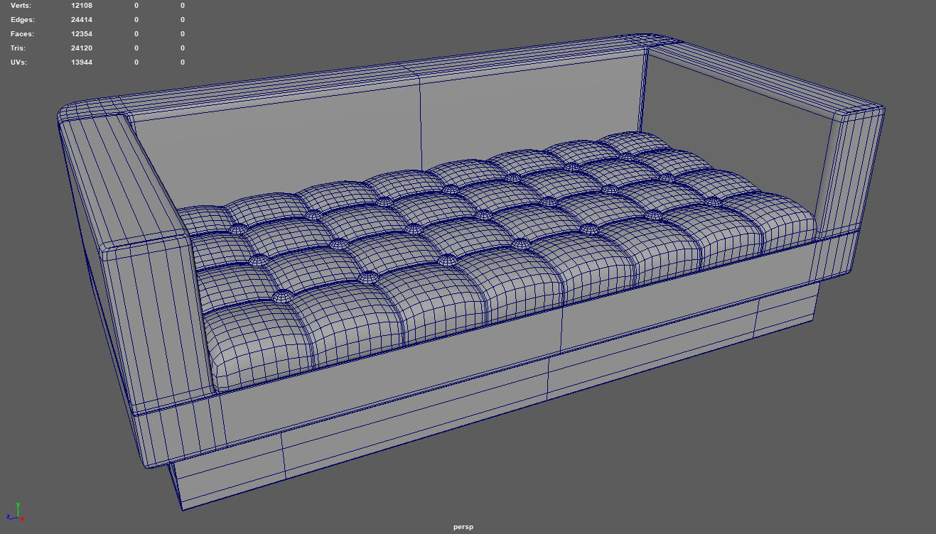 Leather Sofa - 3D Model by ViperJr3D