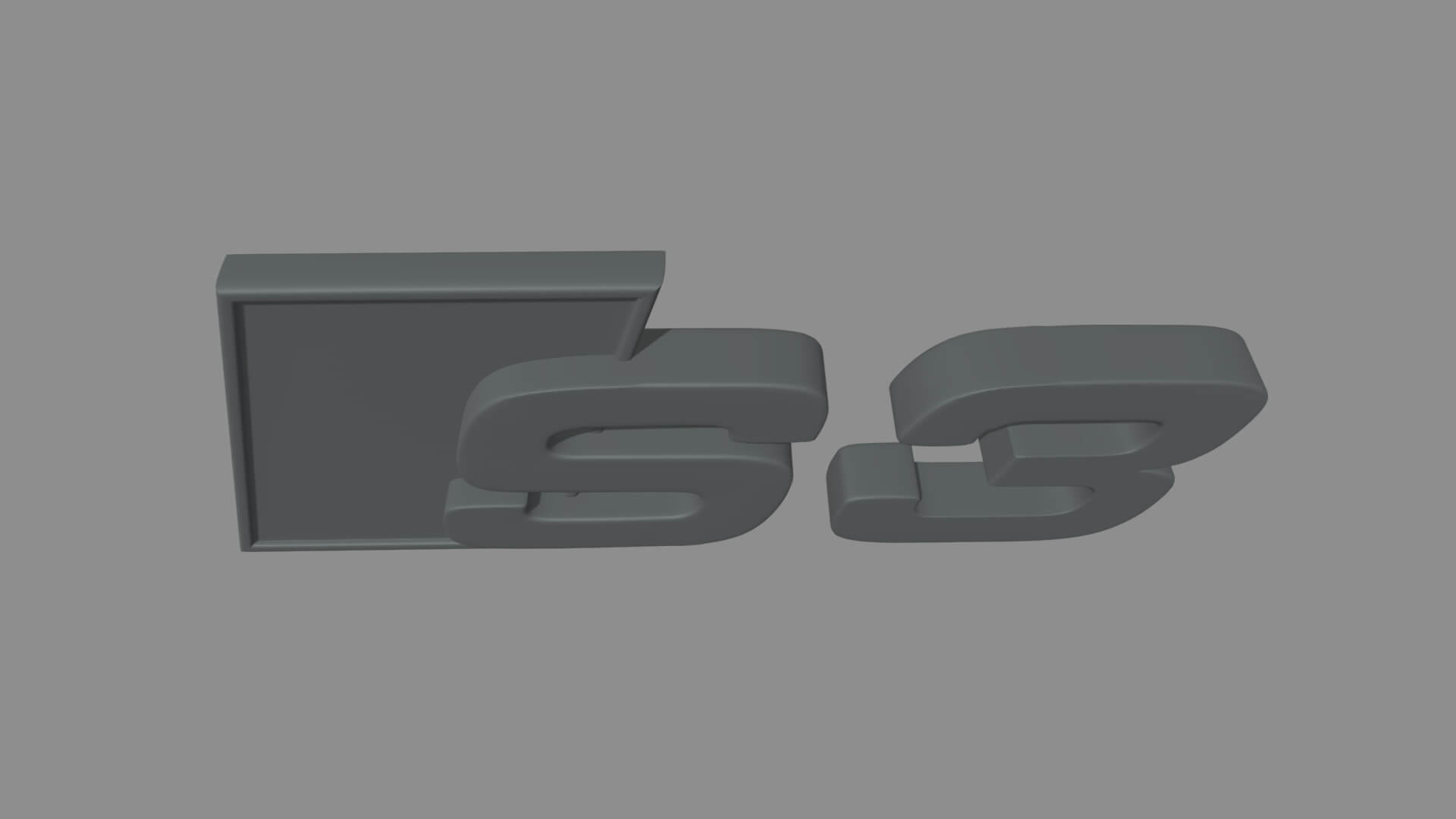 Logo Audi S3 - 3D Model by ViperJr3D