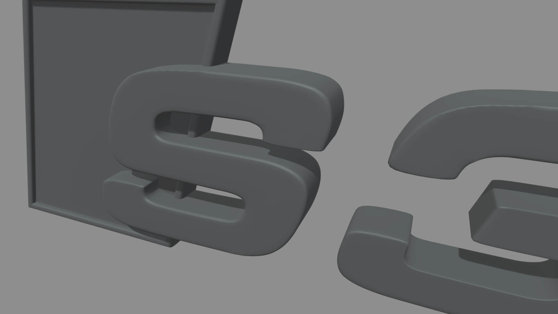 Logo Audi S3 - 3D Model by ViperJr3D