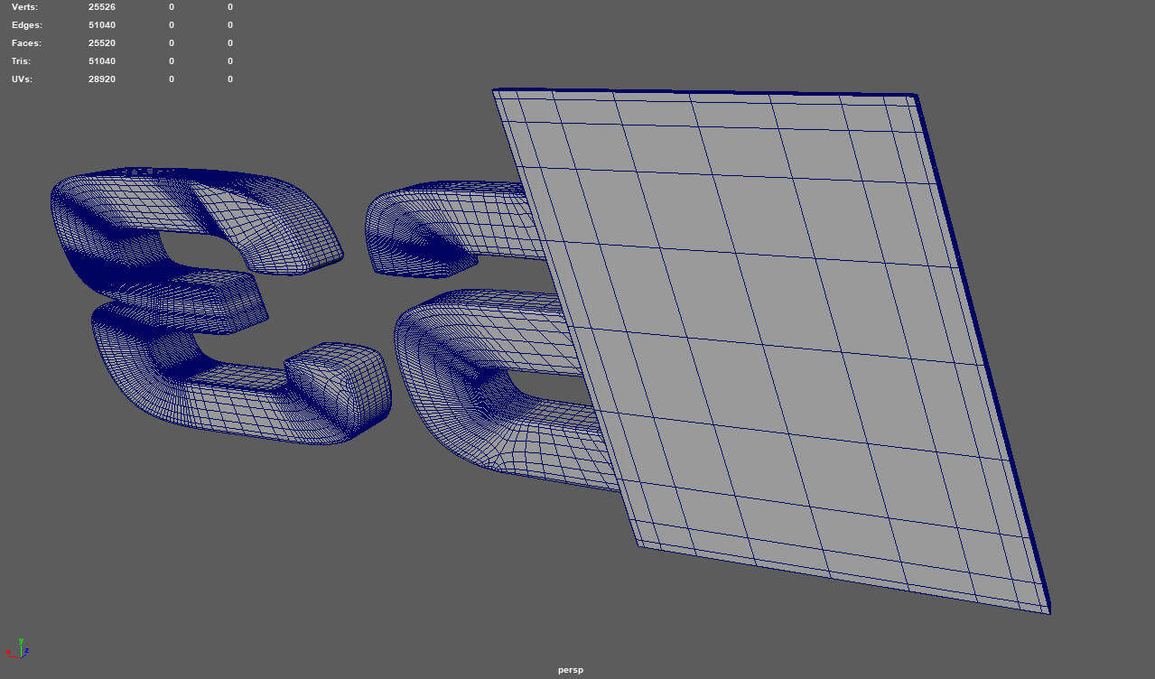 Logo Audi S3 - 3D Model by ViperJr3D