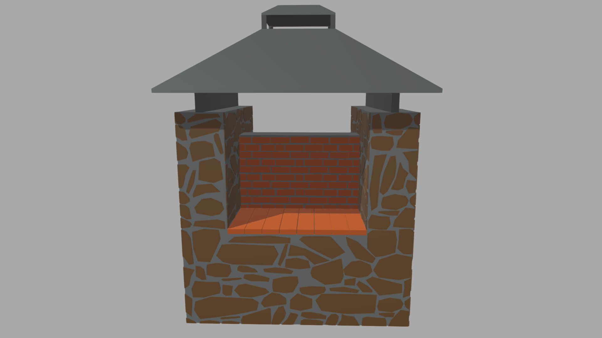 Low Poly Barbecue - 3D Model by ViperJr3D