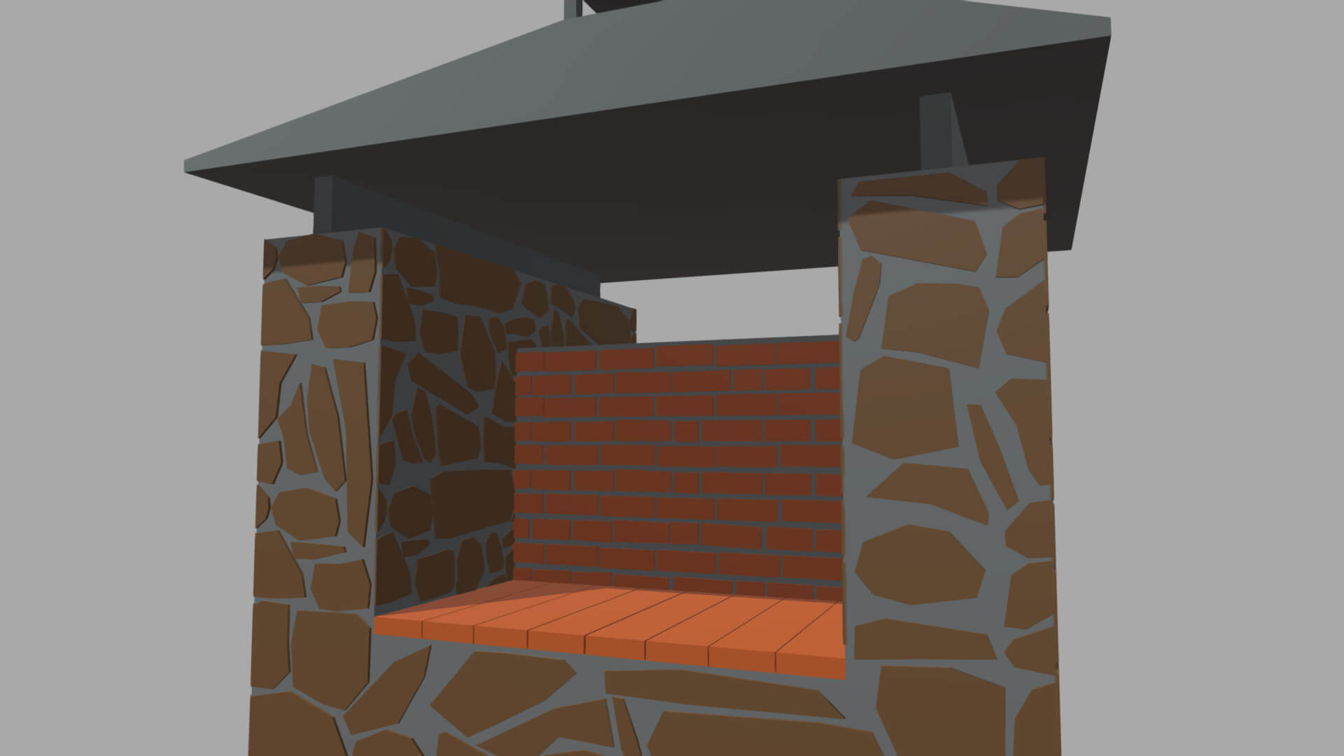 Low Poly Barbecue - 3D Model by ViperJr3D